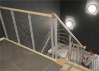 China 60*105mm Stainless Steel Ferrule Rope Mesh Diamond Stair Railing Infill Netting Safety for sale