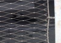 China 60*105mm Stainless Steel Ferrule Rope Mesh Diamond Stair Railing Infill Netting Safety for sale