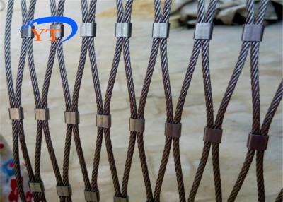China SS304 SS316 SS316L Black Oxide Wire Rope Mesh net customizable High Temp Resistance for sale