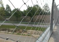 China Aisi Ss304 316 Stainless Steel Rope Mesh / Staircase Railing Flexible Woven Wire Mesh for sale
