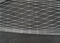 China Aisi Ss304 316 Stainless Steel Rope Mesh / Staircase Railing Flexible Woven Wire Mesh for sale