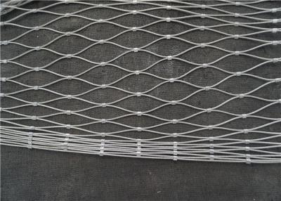 China Aisi Ss304 316 Stainless Steel Rope Mesh / Staircase Railing Flexible Woven Wire Mesh for sale