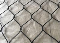 China AISI304 Wire Cage Enclosures 2.0mm Black Oxide Ferrule Wire Rope Mesh for sale