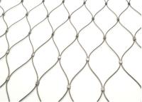 China 7 X 19 Light Architectural Wire Mesh / Ferruled X Tend Steel Mesh 80x80mm for sale