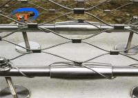 China Balcony Balustrade Infill Stainless Rope Mesh Steel Architecture System For Fence for sale