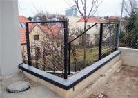 China Woven Balustrade Cable Mesh Balcony Railing Cable Mesh Netting 200x200mm for sale