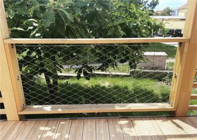 China 1.5mm 316l Balustrade Cable Mesh Flexible Infill 50mm Galvanised Wire Netting for sale