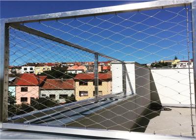 China 7x19 Stainless Steel Woven Wire Mesh / AISI304 Wire Rope Mesh Net For Balustrade Filler for sale