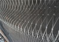 China Flexible Handwoven 2.4mm Stainless Steel Knotted Rope Mesh In Zoo Netting for sale