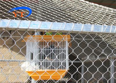 China 304 316 Ss Rope Mesh Tiger Cage Black Oxide For Zoo Enclosure for sale