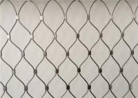China CE Stainless Steel Ferrule Rope Mesh 1.2mm 12.5mm Hole Size Bird Netting For Zoo for sale