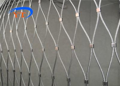 China 7*7 Type Stainless Steel Ferrule Rope Mesh Plant Trellis Outdoors for sale