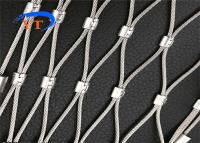 China Irregular Shape Ferrule Type Cable Mesh ss304 Zoo Enclosure Mesh For Tiger for sale
