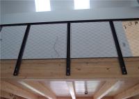 China Flexible Diamond 7 × 7 Stainless Steel Ferrule Rope Mesh Fence For Safety Net for sale