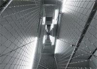 China Durable 50 X 50mm Stainless Steel Rope Mesh Netting For Stair And Balcony for sale