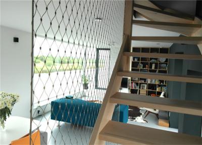 China 2.0mm Stainless Steel Ferrule Rope Mesh Custom Made Protective Netting Drop Safe Net for sale