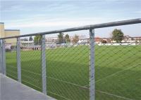 China 316L Flexible Stainless Steel Woven Wire Mesh / Safety Net Mesh For Playground 40x40mm for sale
