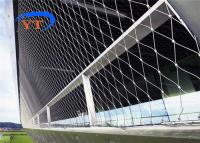 China Ferrule Diamond Mesh Fence Wire Fencing Inox 316 Stainless Steel Rope Mesh Net for sale