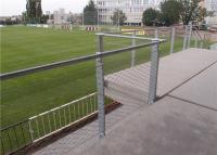 China Corrosion Resistant Stainless Steel Wire Rope Fence / 80mm Woven Wire Mesh Balustrade for sale