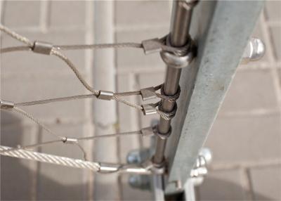 China Flexibility 2.0mm Ss Rope Mesh Outdoor Swimming Pool Fence Panel Stairs Platforms for sale