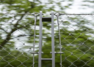 China Ferruled Animal Enclosure Netting 304 316 Stainless Steel Wire Rope Mesh 7x19 for sale