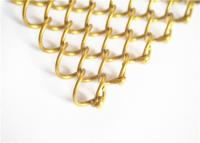 China 1.5mm Metal Coil Drapery Curtain  SS 304 Hanging Mesh Fireplace Screens 5x5mm for sale