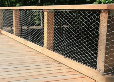 China 304 316 Stainless Steel Woven Wire Mesh Anti Falling Customized 60x60mm for sale