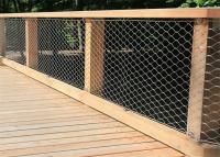 China AISI SS316 Diamond Flexible Inox Stainless Steel Wire Cable Rope Mesh Net For Stair for sale