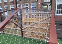 China Balustrade Inox Wire Mesh Fencing Handrail Infill Webnet Stainless Steel Mesh 40x40mm for sale