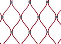 China Staircase Railing 2.4mm Inox Wire Mesh 316L Diamond Shape Metal Mesh for sale