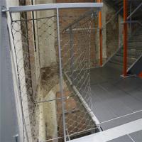 China Classical Inox Flexible Cable Mesh  / 304 Stainless Steel Woven Wire Mesh 80x80mm for sale