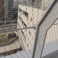 China Balustrade Stainless Steel Wire Rope Mesh Fence 1.6mm 50mm Galvanised Wire Netting for sale