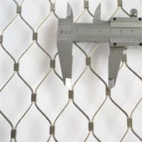 China Staircase Railing Balustrade Safety Netting SS316 Metal Woven Wire Mesh 60x60mm for sale