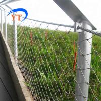 China SUS 316 Inox Wire Mesh Plain Woven SS Wire Rope Mesh For Stair Protection for sale
