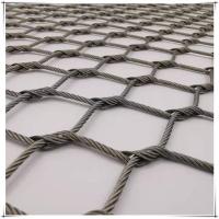 China 50mm Zoo Wire Mesh Strong Flexible Stainless Steel Knotted Animal Enclosure Fence for sale