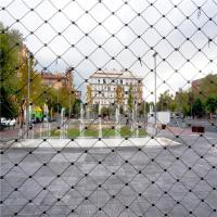 China LightWeight Balustrade Cable Mesh 60mm Knotted Ferruled Flexible Metal Netting for sale