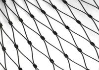 China Flexibility 50*50mm Stainless Steel Rope Mesh Stairs Safety Home Commercial Guardrails for sale