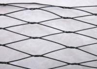 China Woven 1.2mm Stainless Rope Mesh Black Oxide Bird Aviary Enclosure 316 For Zoo for sale