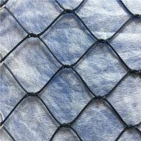 China 80mm Black Oxide Wire Rope Mesh AISI 316l Aperture Knotted Woven Wire Rope Mesh for sale