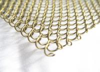 China Durable Metal Mesh Drapery Restaurant Hotel Fireplace Spark Screen Mesh Curtains 6x6mm for sale