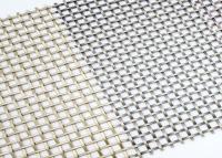 China Modern Bronze Decorative Steel Wire Mesh For Cabinets 50mm 4mm for sale