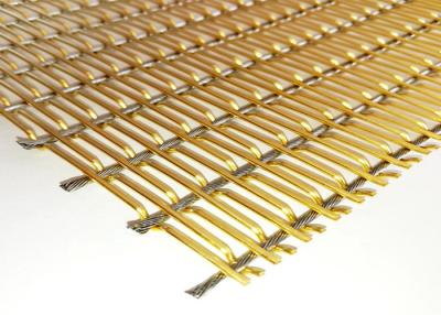 China SS304 Custom Aluminum Decorative Wire Mesh Grilles 1.5mm For Curtain Wall for sale