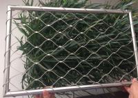 China 2mm 304 316 Stainless Steel Ferrule Rope Mesh X Tend Flexible For Balcony for sale