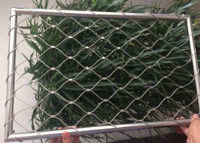 China 2mm 304 316 Stainless Steel Ferrule Rope Mesh X Tend Flexible For Balcony for sale