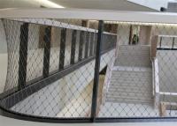 China Flexibility 50*50mm Stainless Steel Rope Mesh Stairs Safety Home Commercial Guardrails for sale