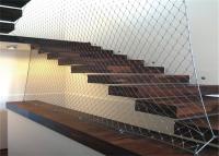China Ferrule AISI 304 Stainless Steel Rope Mesh Balustrade Railing Fencing By Hand Woven for sale