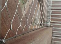 China Anti Fall Stainless Steel Rope Mesh Strong And Tensile 2.0mm Ferruled For Bridge for sale