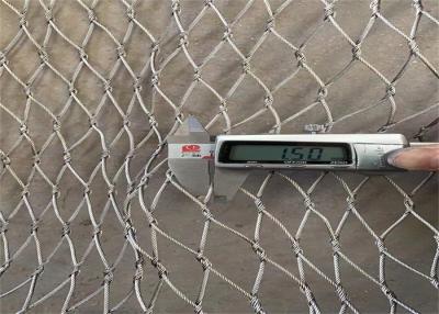 China Macaw Aviary Zoo 1.5mm Steel Wire Rope Mesh For Enclosure Fence for sale