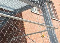 China 50mm 60mm Stainless Steel Rope Mesh Tensile Elevated Walkway Railing for sale