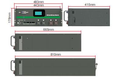 China LiFePO4 Battery Pack 100A Max Charge Current 5000 Times Cycle Life for sale